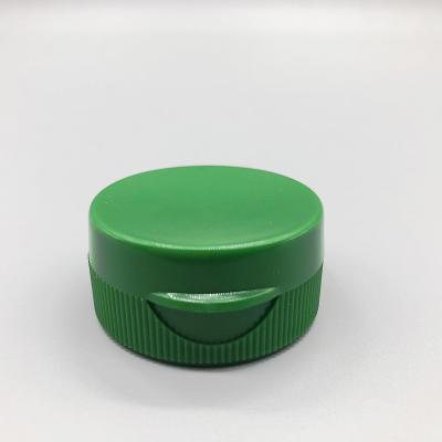 China 38 / 400 Ribbed Flip Top Plastic Caps , Plastic End Caps Free Samples for sale