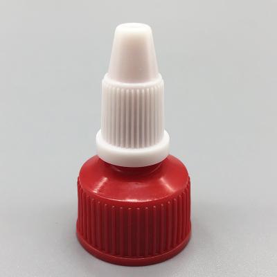 China Twist Lock Top Pull Up Bottle Caps Plastic Red Push Pull Screw Cap for sale