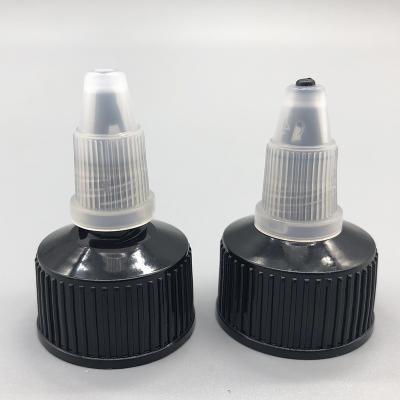 China 24 / 410 Size Any Color Plastic Push Pull Caps For Sriracha Sauce Bottles for sale