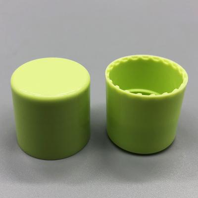 China 24/415 Plastic Bottle Screw Caps Green Color Foam Liner Or Induction Liner for sale