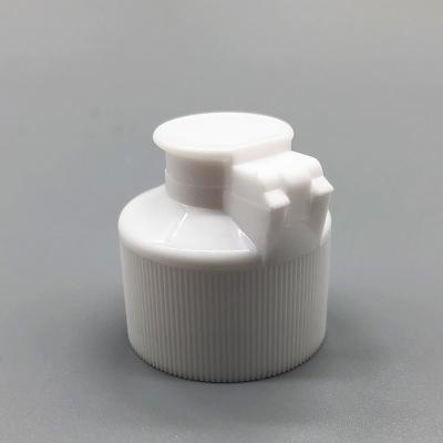 China Professional Flip Top Plastic Caps Red Color PP Material 28 / 410 Size for sale