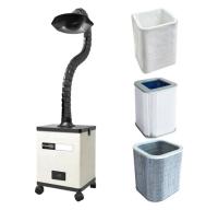China Fume Extractor For Co2 Laser Cutting Marking Soldering Machine With 3 Layers Filters And Bamboo Tube for sale
