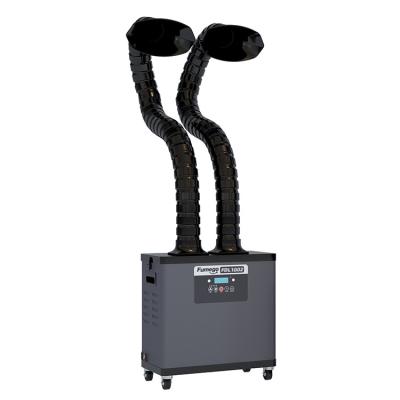 China 200 W Laser Soldering Fume Extractor 55 DB With 2 Suction Pipes for sale
