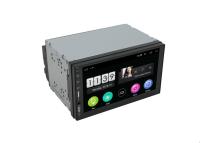 China 2 Din 7 Inch Car Multimedia Player With Front USB Knob Screen Mirroring BT FM GPS Wifi DSP 2.5D Glass for sale