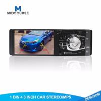 China High Definition Single Din Car Video Player Build In RearView Camera USB FM Bluetooth for sale