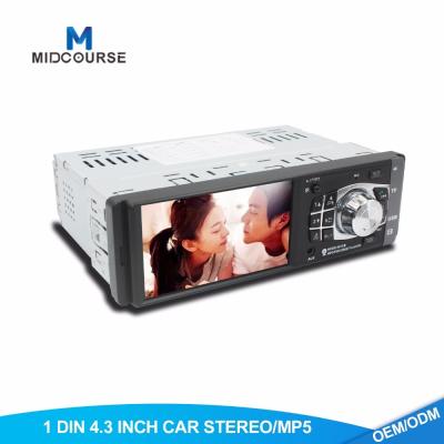 China Professional Single Din Navigation Unit / 1 Din Screen Radio  With MP5 FM USB Bluetooth for sale