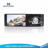 China Universal 1 Din Car Stereo With Touch Screen Single Din Mp5 Player for sale
