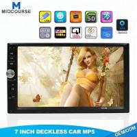 China Universal 7 Inch 2 Din double din Touch Screen Bluetooth Car Stereo screen mp5 DVD player for sale