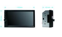 China 12V/ 24V 7 Inch Touch Screen Car 2 Din Stereo Video Entertainment Player with SD/ USB/ MP3/MP5/ FM/ Reversing Camera for sale