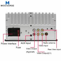 China 12V/ 24V 7 inch Touch screen car 2 din stereo video entertainment player with SD/ USB/ MP3/MP5/ FM/ Reversing Camera for sale