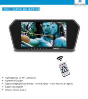 China High Resolution Monitor Rear View Mirror / 7 Inch Reversing Camera System for sale