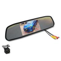 China HD Auto Monitor Rear View Mirror 12V LCD LED Mirror Monitor Rear View Bluetooth for sale