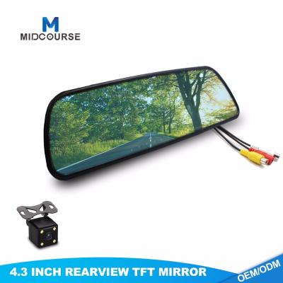 China Remote Control Rear View Safety Backup Camera System 4.3 Inch TFT Display for sale