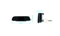 China 5 Inch Monitor Rear View Mirror With Anti - Glaring Glass for sale