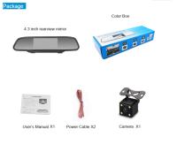 China 4.3 Inch LCD Car Monitor for Rear View Mirror for sale