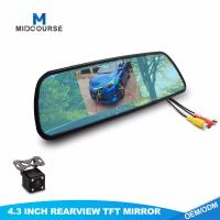 China 12V/24V Night Vision Car Reverse Camera with 4.3 Inch Mirror Monitor for all car for sale