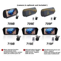 China Universal 7 inch lcd car monitor for rear view mirror with mp5 / FM transmitter / USB / Bluetooth / mp3 for sale