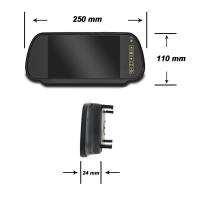 China Universal 7 inch lcd car monitor for rear view mirror with mp5 / FM transmitter / USB / Bluetooth / mp3 for sale