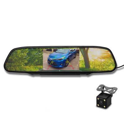 China 5 inch TFT LCD Reverse rear view mirror for car with reversing camera for sale