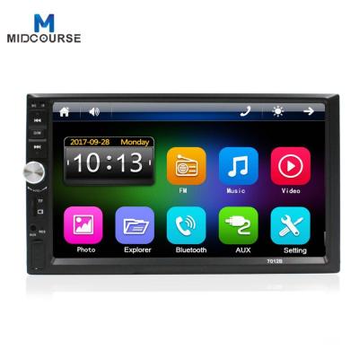 China 7 Inch 2 Din Car Stereo Touch Screen Auto Audio Bluetooth 1080P FM Radio for sale