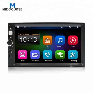 China Universal wholesale 7 inch touch screen Car Radio 2Din Car Audio Stereo Auto Audio Bluetooth 1080P FM Radio for sale