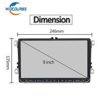 China 9 Inch Vw Passat Dvd Player Bluetooth RDS FM AM MIRRORLINK Head Unit for sale