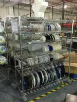 China Stainless SMT Spare Parts ESD SMT Cart Storage Stander For Component Rolls for sale