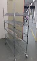 China Stainless SMT Spare Parts ESD SMT Cart Storage Stander For Component Rolls for sale