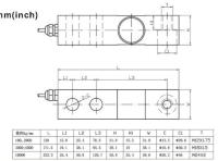 China Single Ended Beam Load Cell IN-3411 10t Shear Beam Alloy Steel IP67 3.0mV/V for Floor Scale for sale