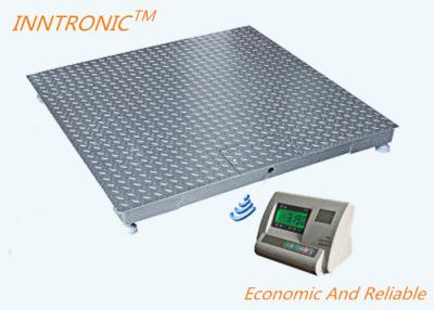 China Wireless Floor Scale 3 Ton Carbon Steel IP65 1.2x1.2m RS232 Indicator 220V for sale
