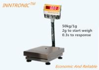 China 50kg 1g RS485 Counting Scale Stainless Steel IP68 Platform Bench Scale 300x400mm for sale
