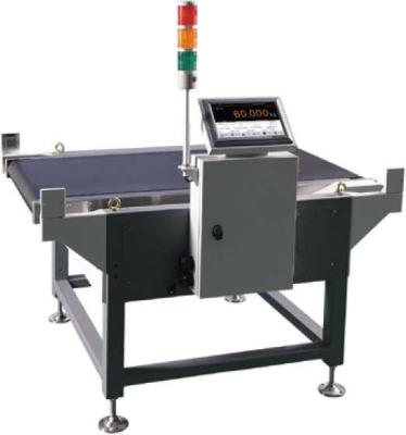 China Auto Check Weigher C1200-60KG ±2G Online Weighing Machine 60Pieces/Min with Alarm Light for Chemical Cartons for sale