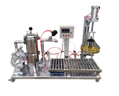 China LAGZ-GT 50KG 1G High Precision Roller Weighing Filling Machine for Liquid Filling 500ml for sale