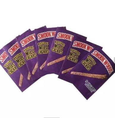 China Custom Printed Plastic Foil Fin Seal Tobacco Packaging Bags Pouch 20-200 Micron Thickness for sale