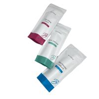 China Biodegradable Aluminum Foil Skin Care Pouches Face Cream Packaging Bags Cosmetic Sachet 100ml for sale