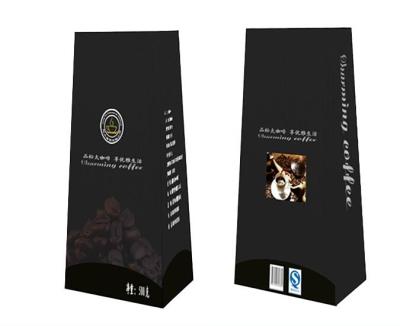 China PET Coffee Zipper Resealable Plastic Bags for sale