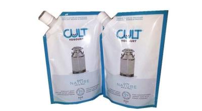 China PET Plastic Spout Packaging Bags for Yogourt for sale