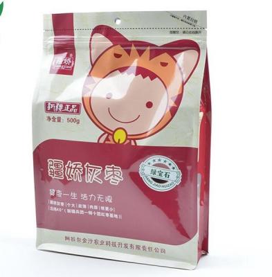 China Printed Food Zipper Plastic Packaging Bags with Clear Window for sale