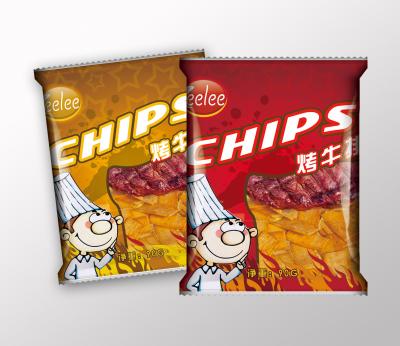 China Customized Potato Chips Plastic Packaging Bags with Heat Seal for sale
