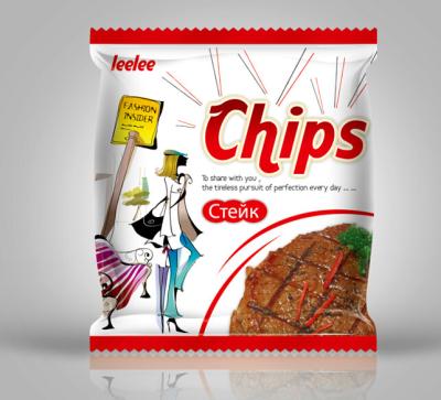 China Full Color Printing Heat Seal Plastic Packaging Bag for Potato Chips for sale