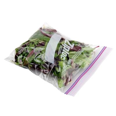 China Transparent OPP Plastic Vegetables Packaging Bags with Zipper for sale
