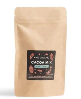 China Biodegradable Compostable Ziplock Stand up pritned eco friendly kraft paper Packaging Bags for sale