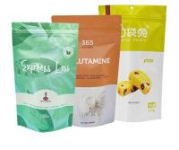China Custom Printed Stand Up Aluminum Foil Zipper Lock Snack Food Packaging Bags 20-200 Micron for sale