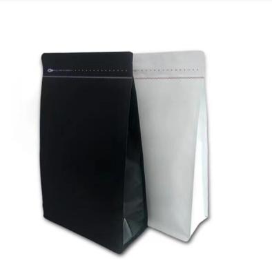 China Matt Finish Flat Bottom Stand Up Pouch Aluminum Foil Ziplock Packaging Bags for Coffee Custom Size for sale
