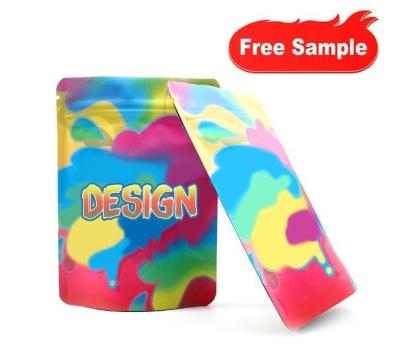 China Free Sample Custom logo resealable laminated foil pouches with ziplock for sale