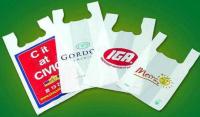 China Wholesale Custom HDPE LDPE Plastic T-shirt Shopping Bag with Up to 8 Color Printing for sale