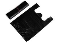 China Custom Printed HDPE LDPE Plastic T-Shirt Bags on Roll 8 Color Gravure Printing for sale