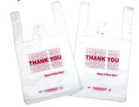 China Custom Printed HDPE LDPE Plastic T-Shirt Bags on Roll 8 Color Gravure Printing for sale