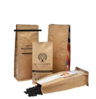 China Customized Tin Tie Coffee Bean Bag Aluminum Foil Side Gusset Quad Seal Packaging with Valve 5000pcs MOQ for sale