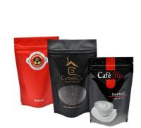 China Customized Tin Tie Coffee Bean Bag Aluminum Foil Side Gusset Quad Seal Packaging with Valve 5000pcs MOQ for sale